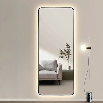 Backlit rectangular black framed mirror – Luxury Casa – Home of premium ...
