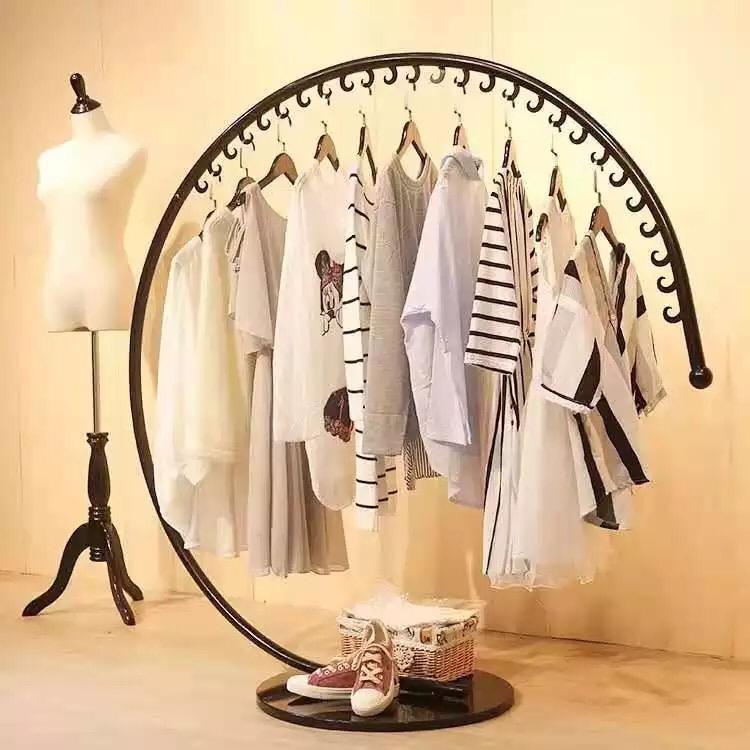 Open Circle Black Metal Clothes Hanger - Luxury Casa - Home of premium ...